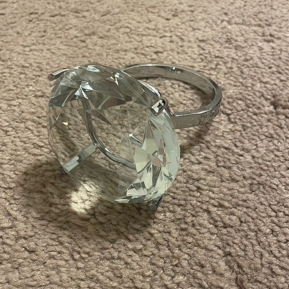 Other | Extra Large Diamond Ring Balloon Weight Paperweight Engagement ...